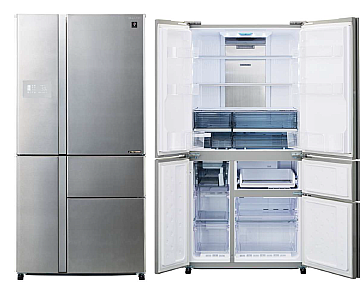 קניון הרהיטים חלבי מותקאל בע''מ | מקרר 5 דלתות SJ-9630-BG/WH/IN SHARP | מקררים ומקפיאים | מקרר 4 ...